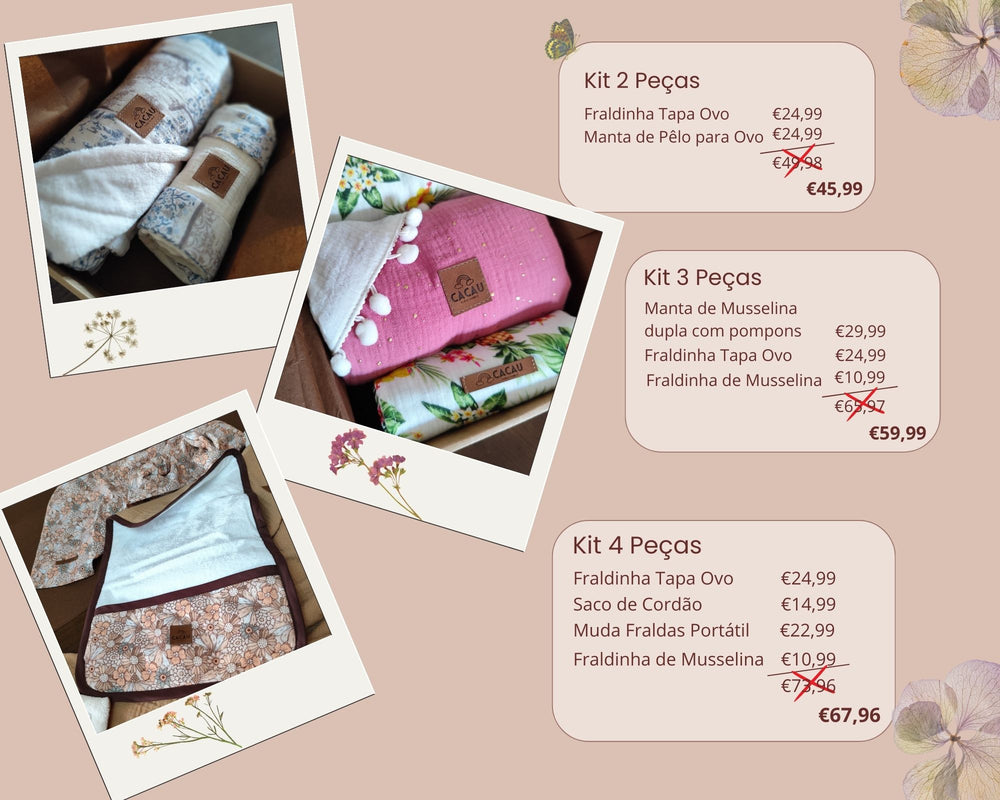 Kits Primeiro Passeio – CACAU, Baby basics